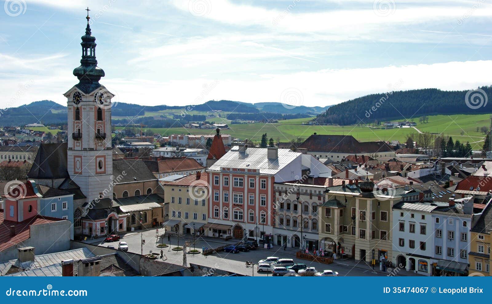 Main Square of the Town Freistadt Stock Image - Image of conservation ...
