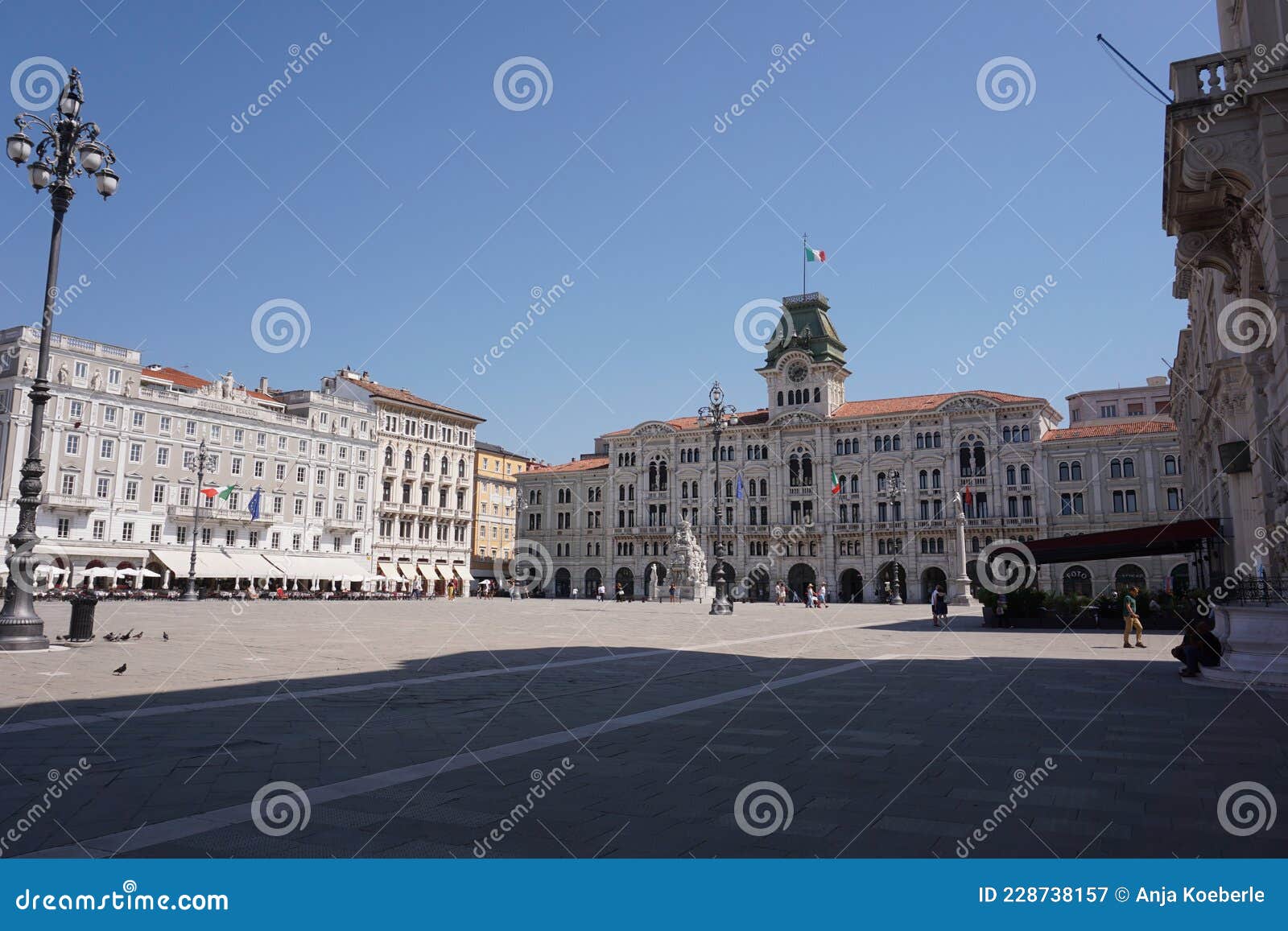 Main Square of Trieste with it S Town Hall Editorial Photography ...