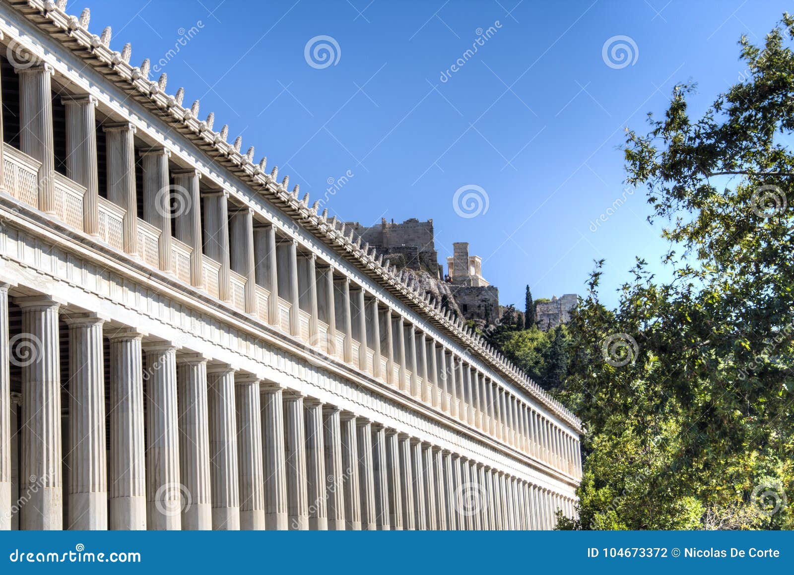 The Agora in Athens, Greece Stock Photo - Image of elegance, europe ...