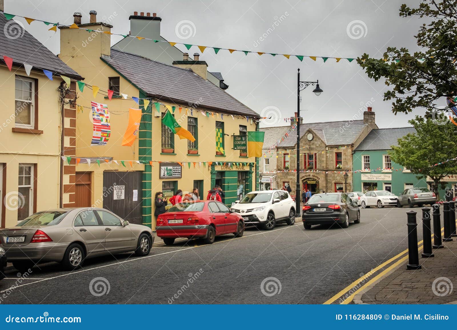 Main Street. Ardara. County Donegal Editorial Stock Image - Image of ...