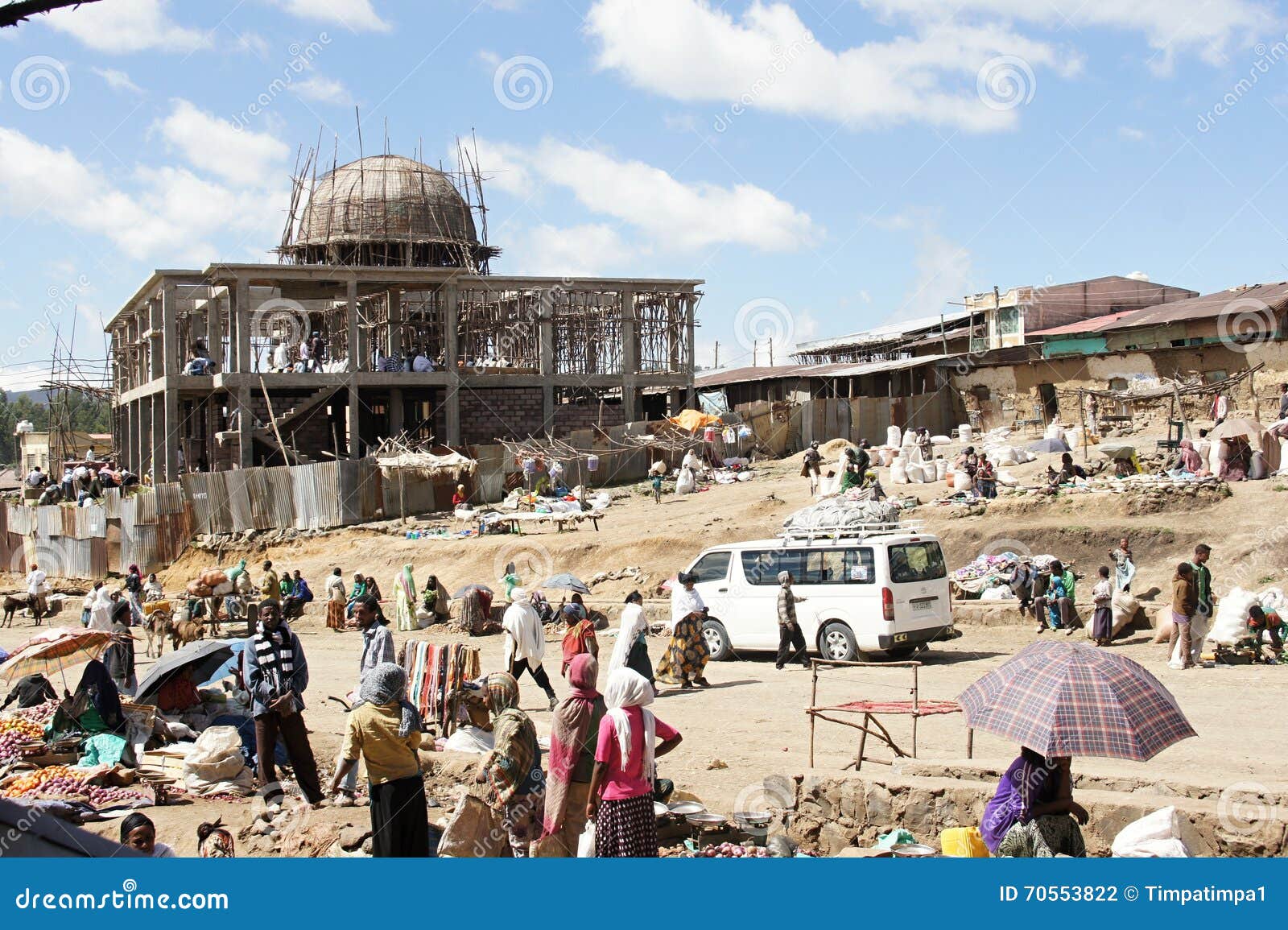 Main street of Debark editorial photography. Image of ethiopia - 70553822