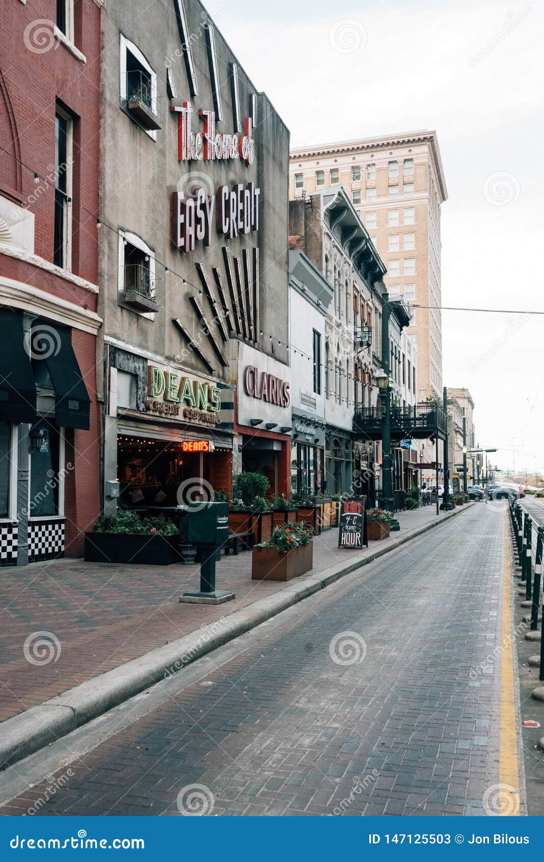 Main Street, in Downtown Houston, Texas Editorial Stock Photo - Image ...