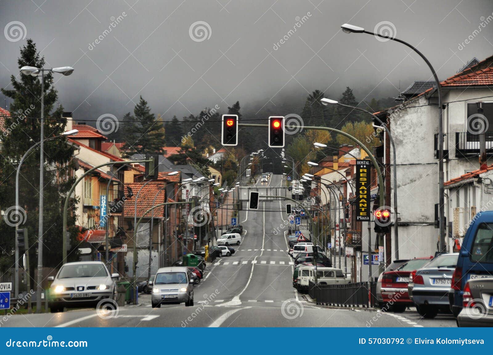 Main Street in San Rafael of Spain Editorial Photography - Image of ...