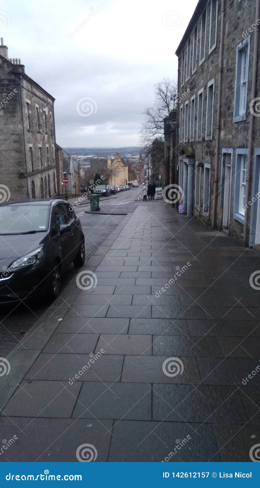 Main Street in Stirling Leading To the Castle Stock Image - Image of ...