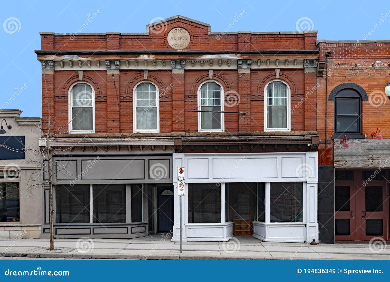 Main Street Store Buildings Stock Image - Image of fashioned, main ...