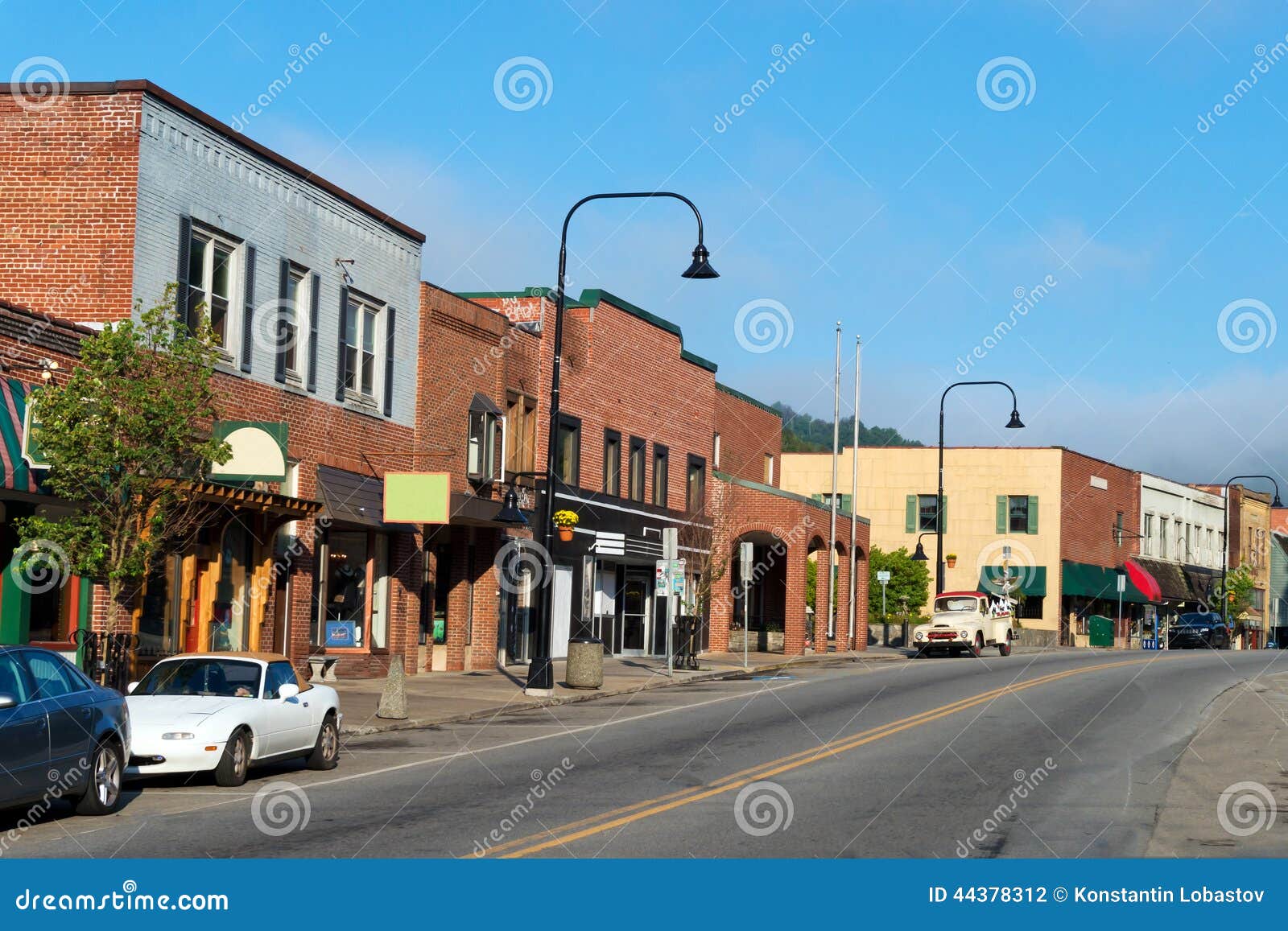 Main street stock photo. Image of rural, picturesque - 44378312