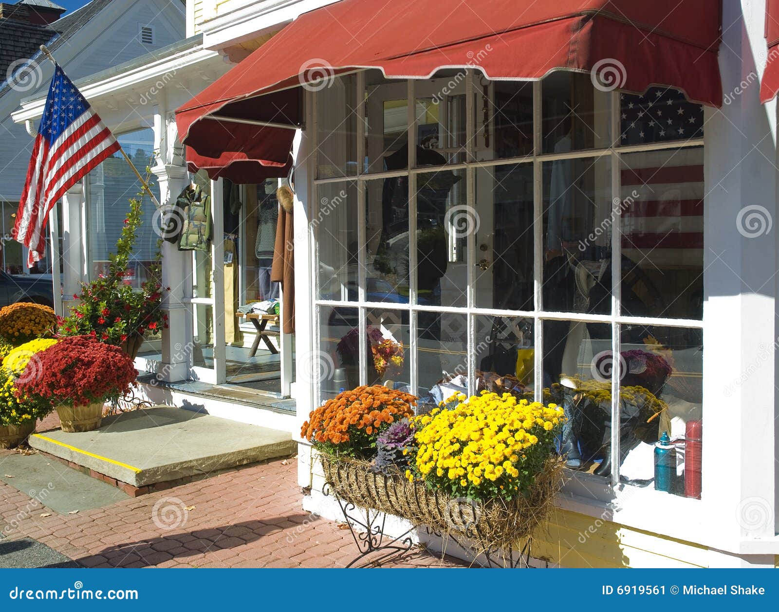 Main Street U.S.a. Store Front Stock Image - Image of street, autumn ...