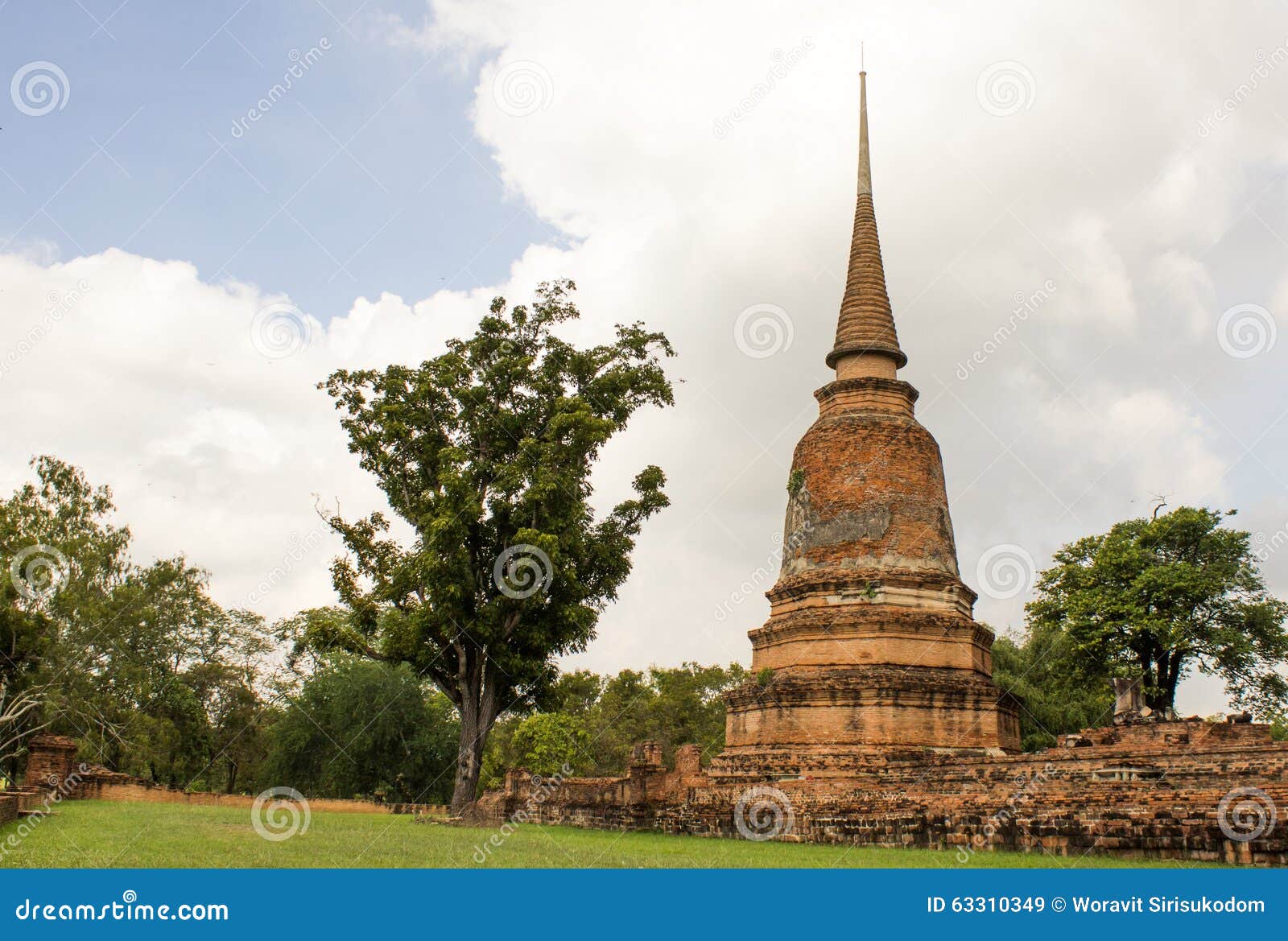 Main Stupa stock image. Image of pagoda, historic, history - 63310349