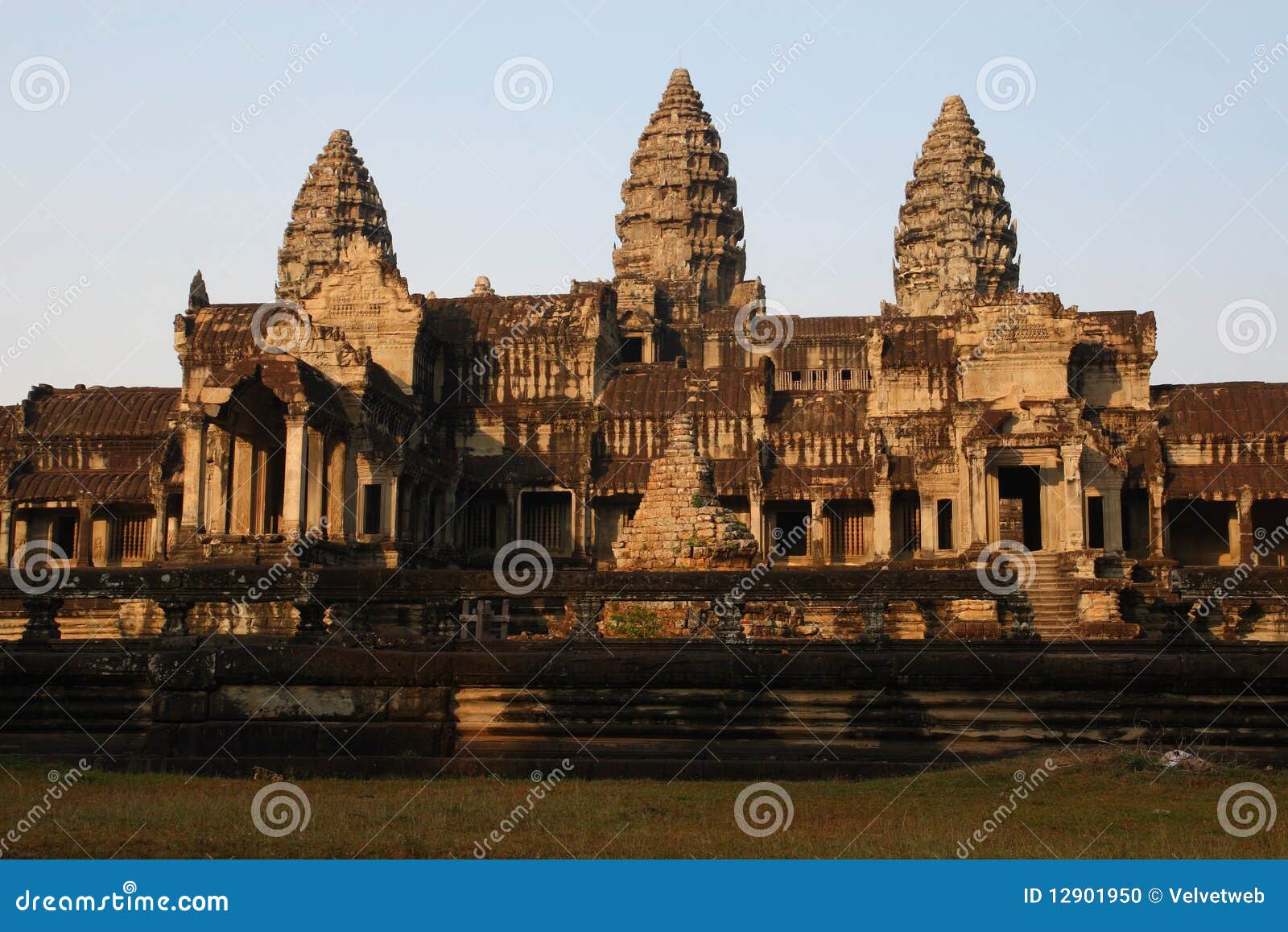 Main temple of angkor wat stock photo. Image of cambodian - 12901950