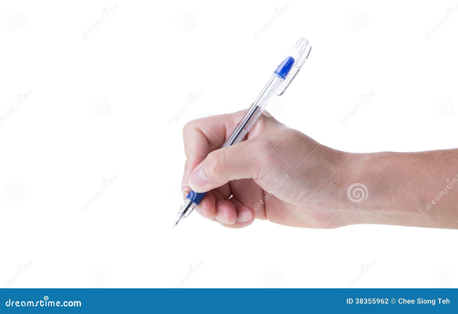 Main tenant un stylo photo stock. Image du doigt, gesticulant - 38355962