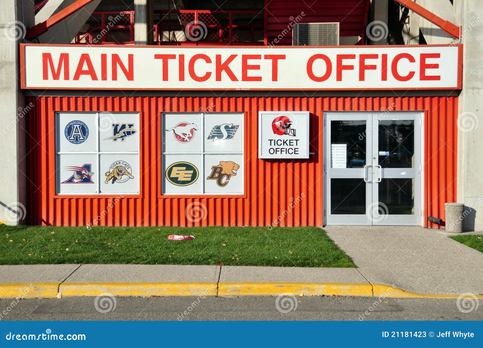 Main Ticket Office, McMahon Stadium Editorial Stock Photo - Image of ...