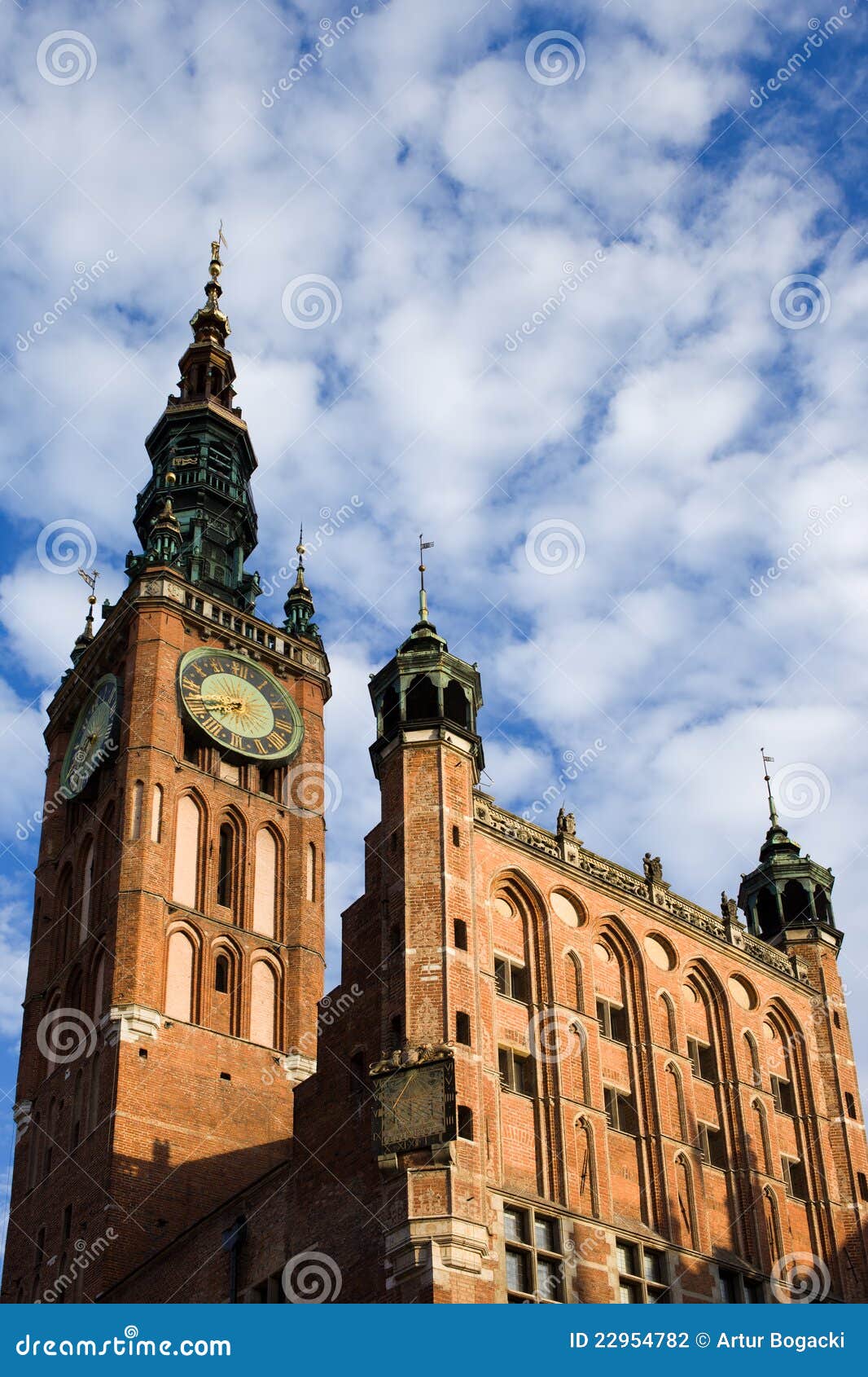 Main Town Hall in Gdansk stock photo. Image of sights - 22954782