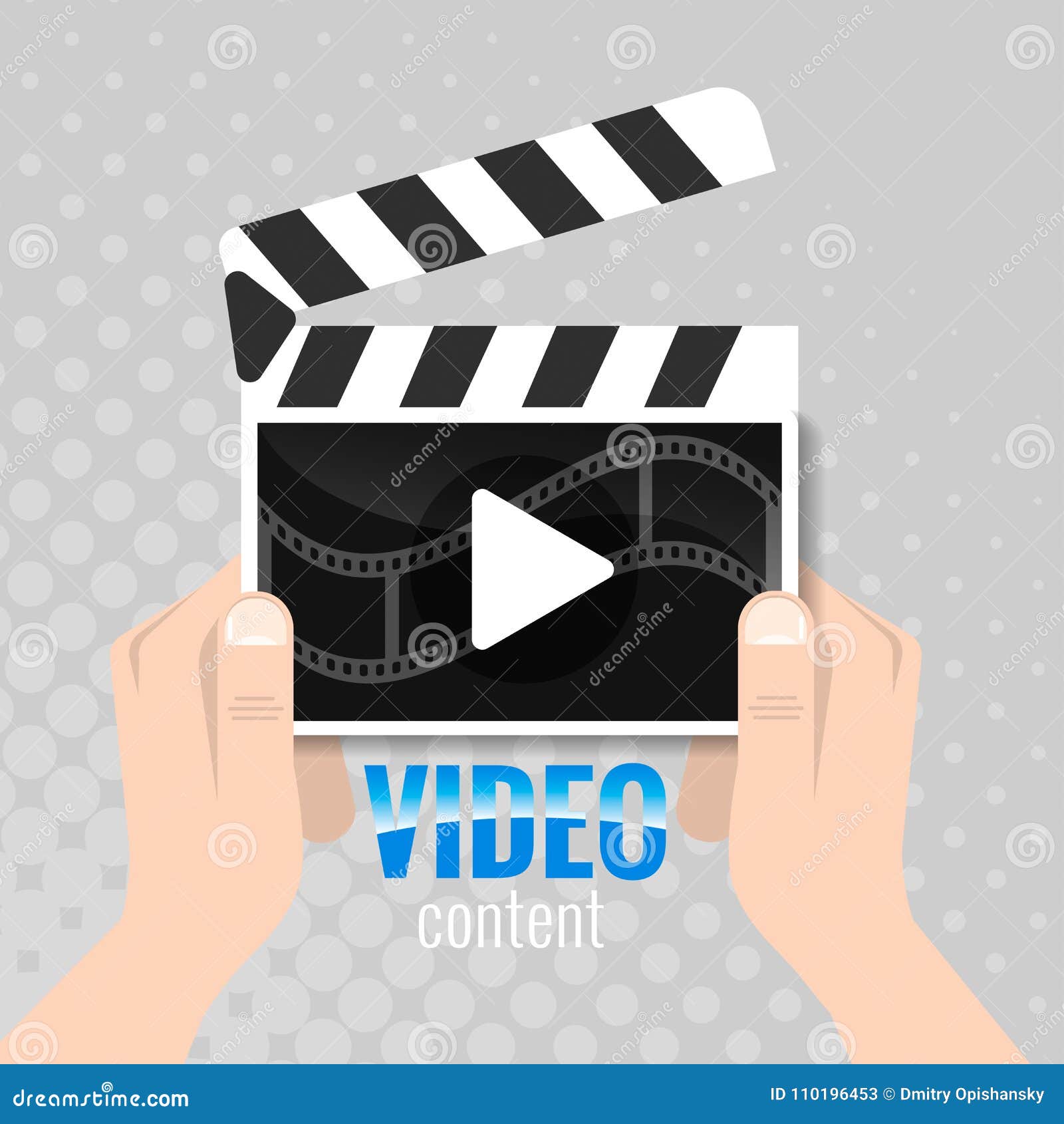 Main Types of Video Content, Video Window Stock Vector - Illustration ...