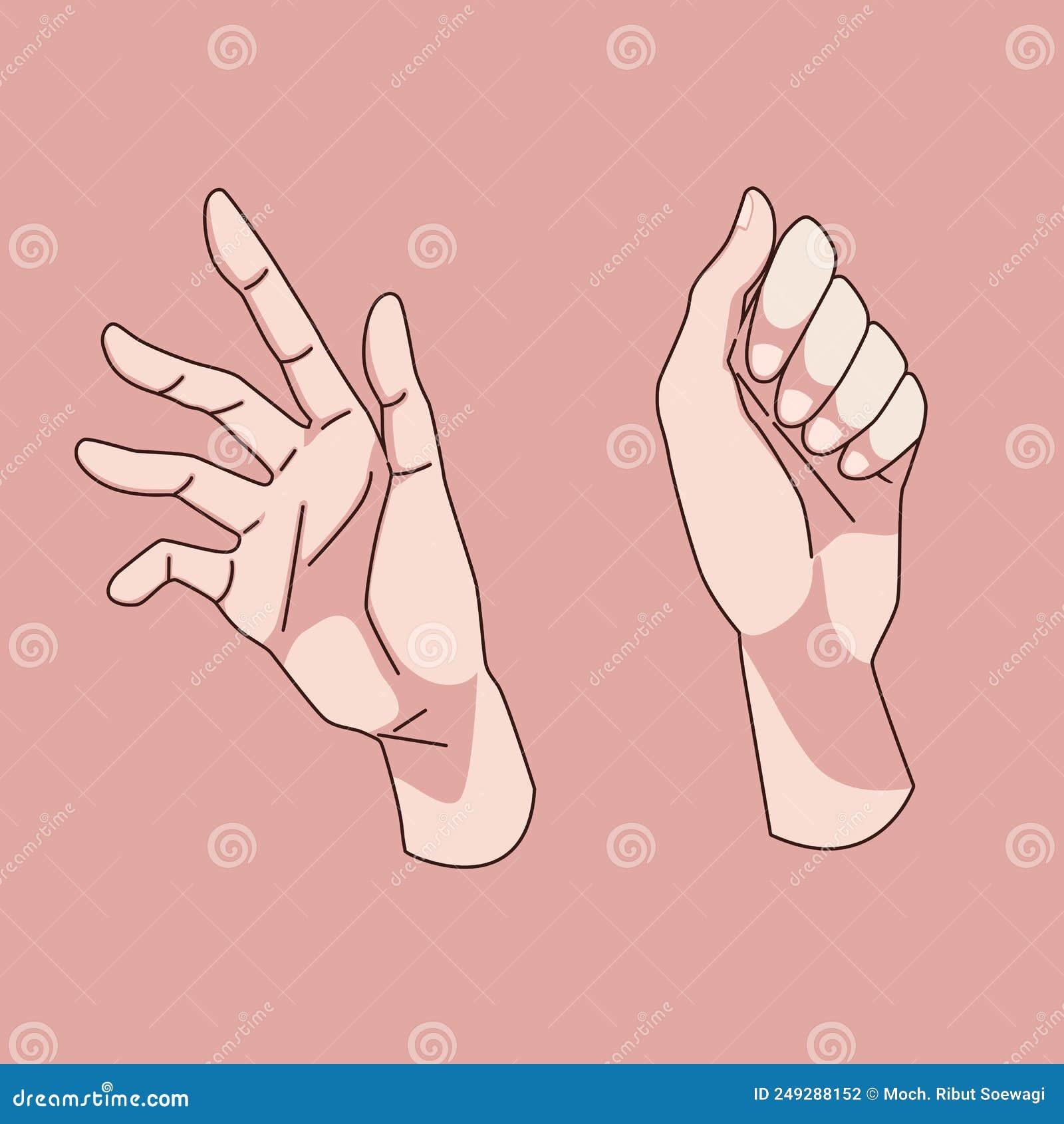 Main vectorielle illustration de vecteur. Illustration du dessin ...