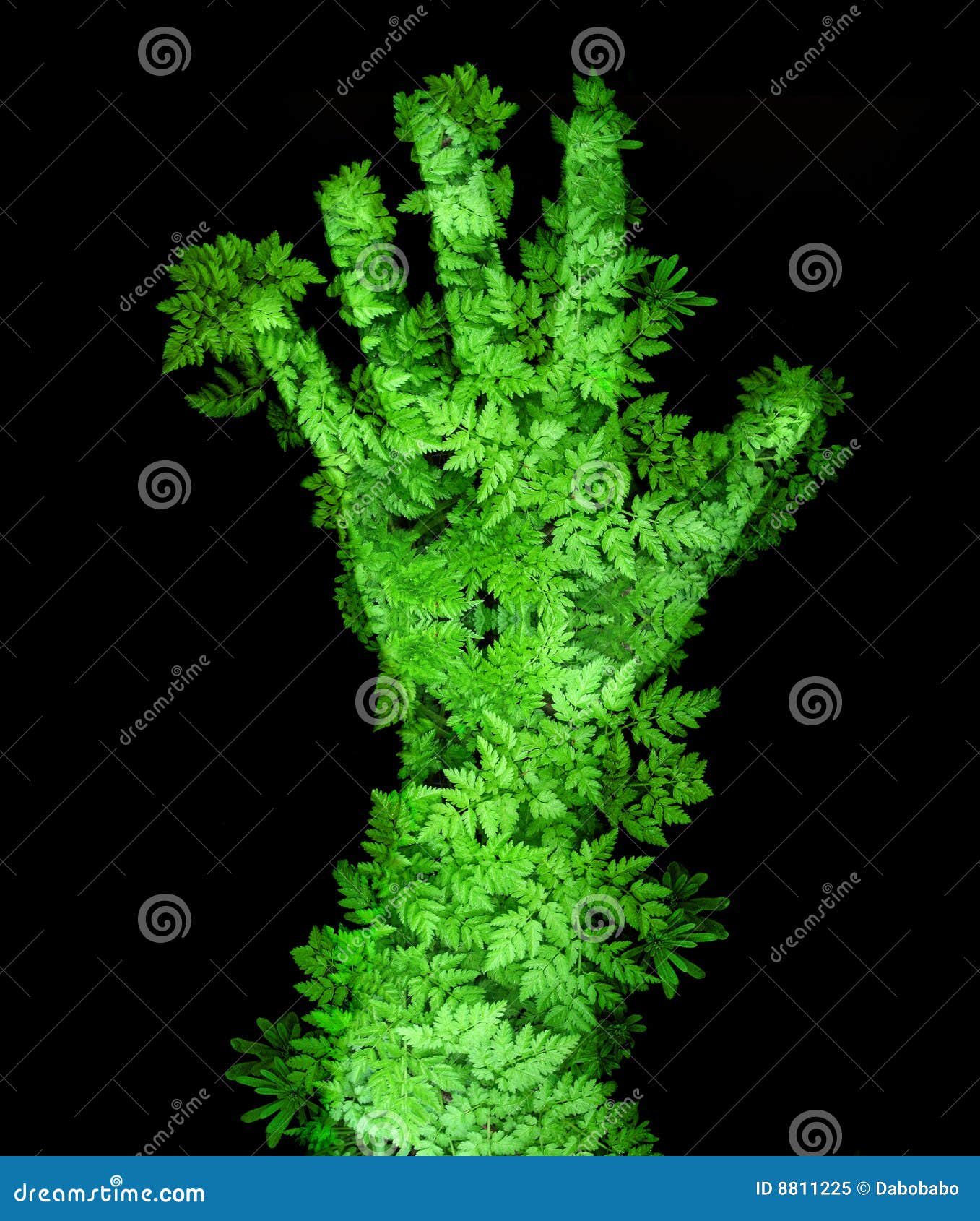 Main verte illustration stock. Illustration du conceptuel - 8811225