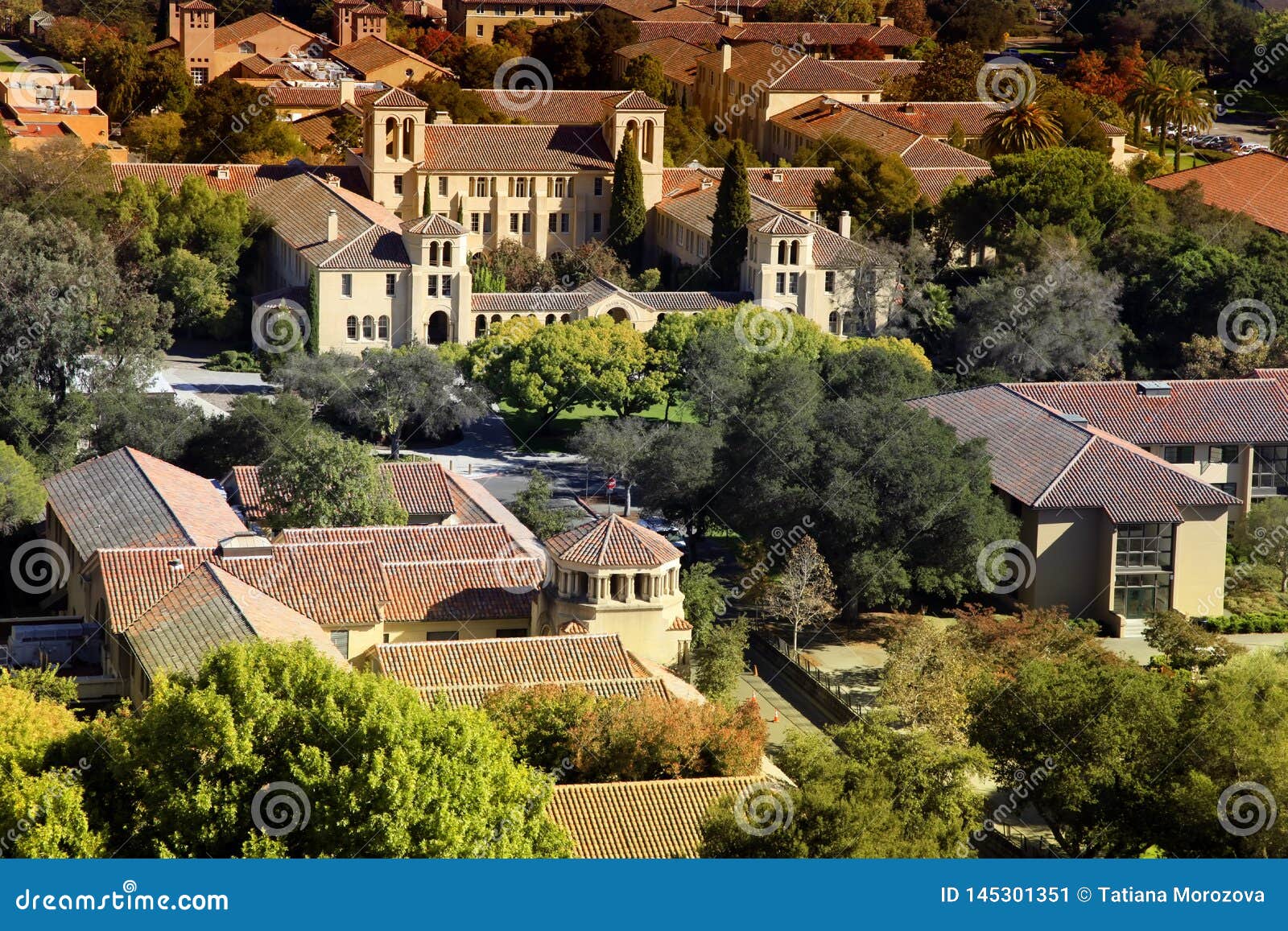 Main View Architecture in Stanford University Editorial Photo - Image ...