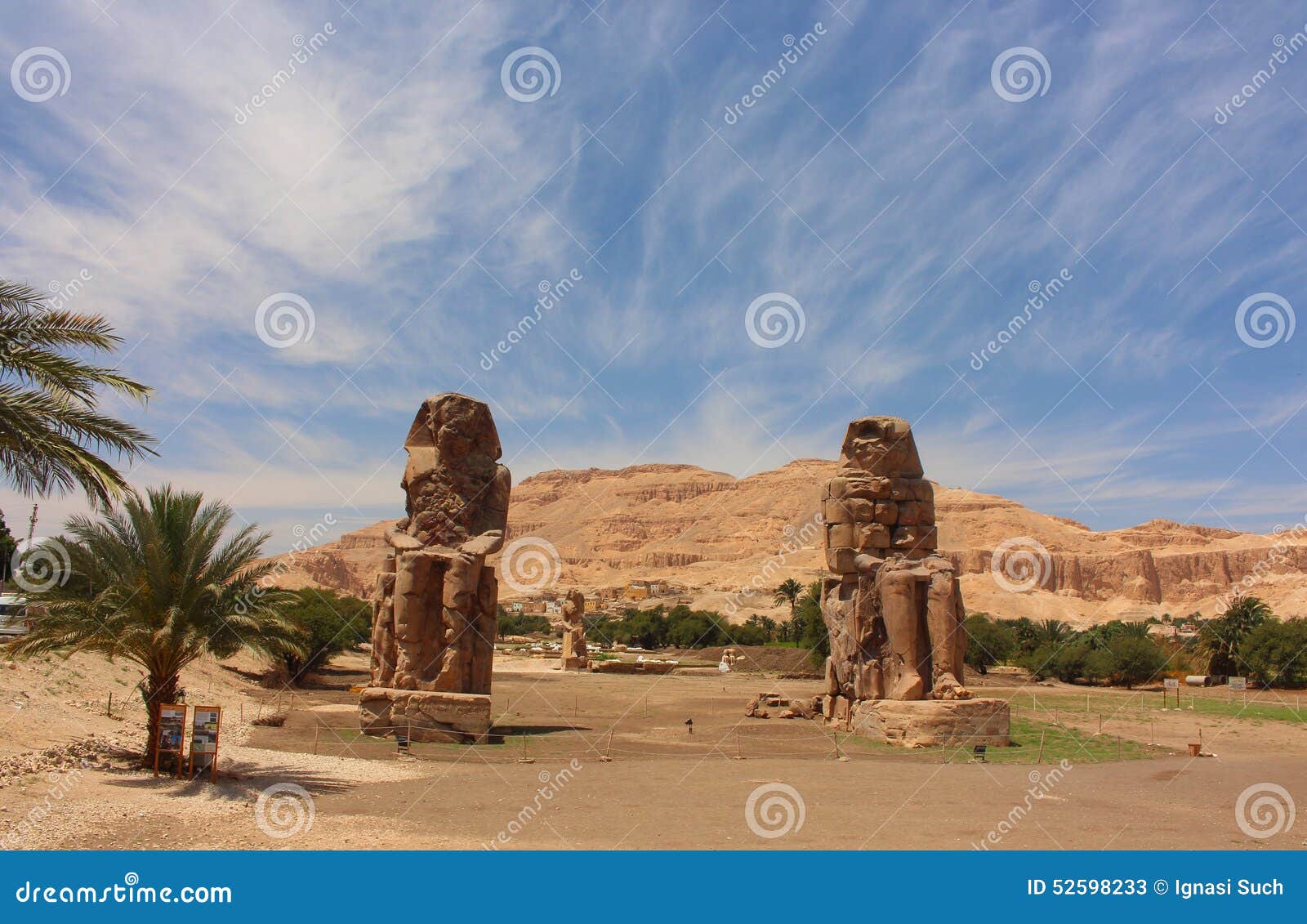 Colossi Of Memnon In Egypt Royalty-Free Stock Image | CartoonDealer.com ...