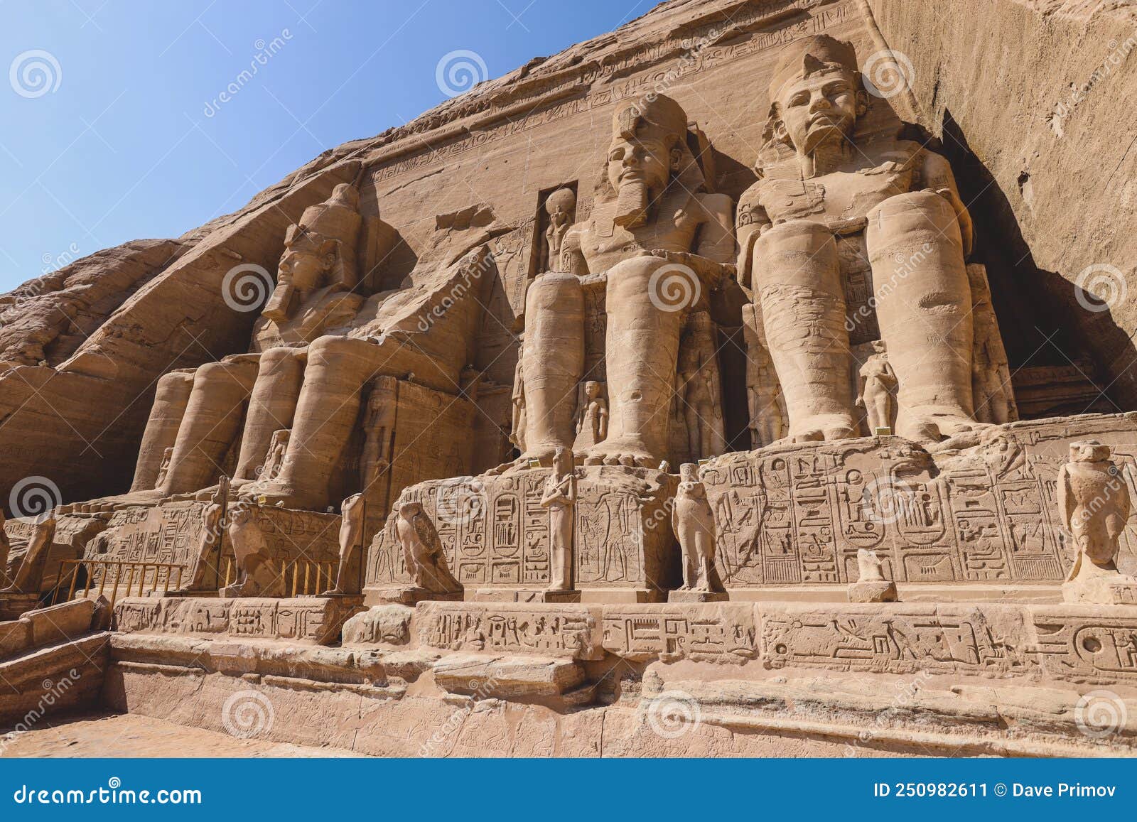 The Main View of an Entrance To the Great Temple at Abu Simbel with ... The Main View of an Entrance To the Great Temple at Abu Simbel with ...
