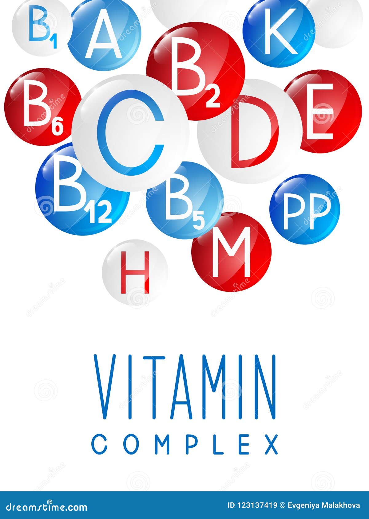 13 Main Vitamins, Their Titles And Food Sources In Circle Shape ...