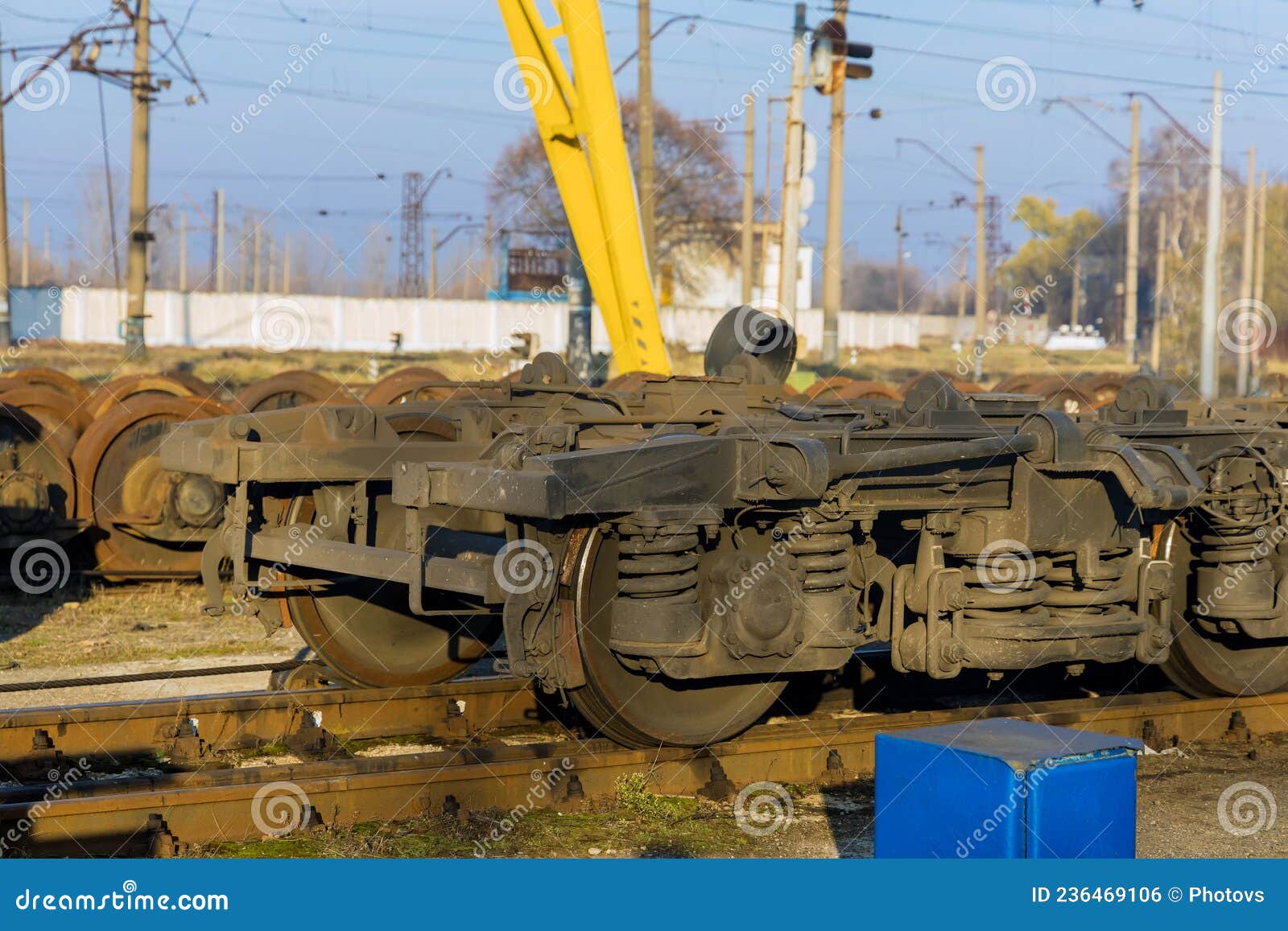 Main Workshop of Train for Maintenance Repairs in Railway Depot a ...