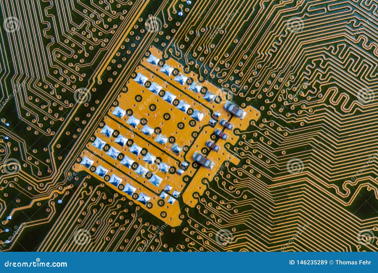 Mainboard of a computer stock image. Image of industry - 146235289