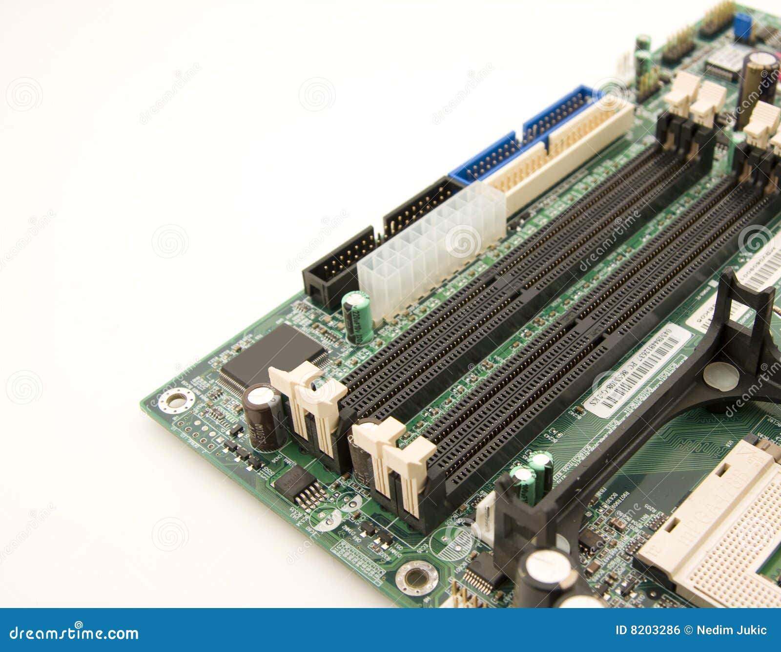 Mainboard del ordenador foto de archivo. Imagen de pastilla - 8203286