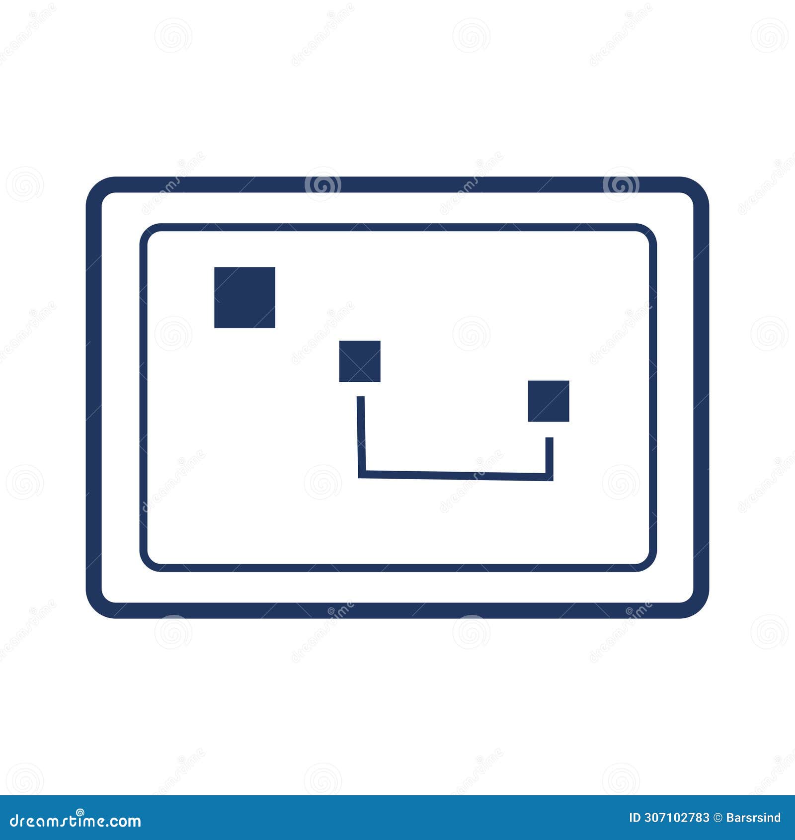 Mainboard, Integrated Board Foundation of Computer Stock Vector ...