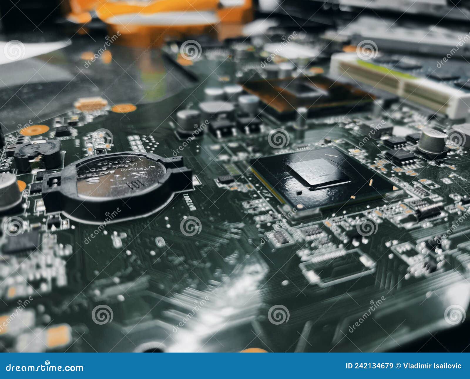 Mainboard stock image. Image of view, mainboard, chipset - 242134679