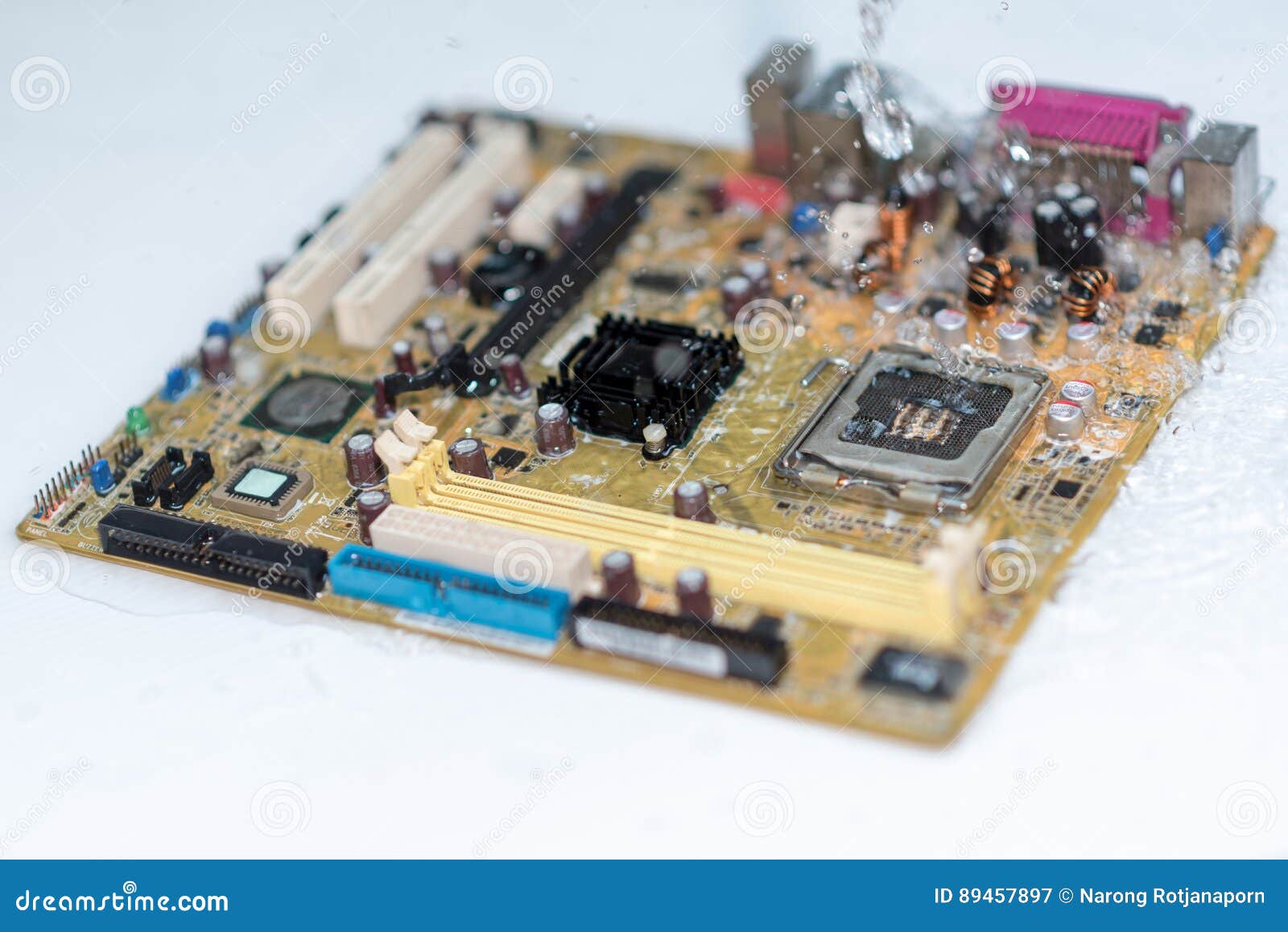 Close Up of Electronics Circuit Board a Mainboard Main Board,cpu ...
