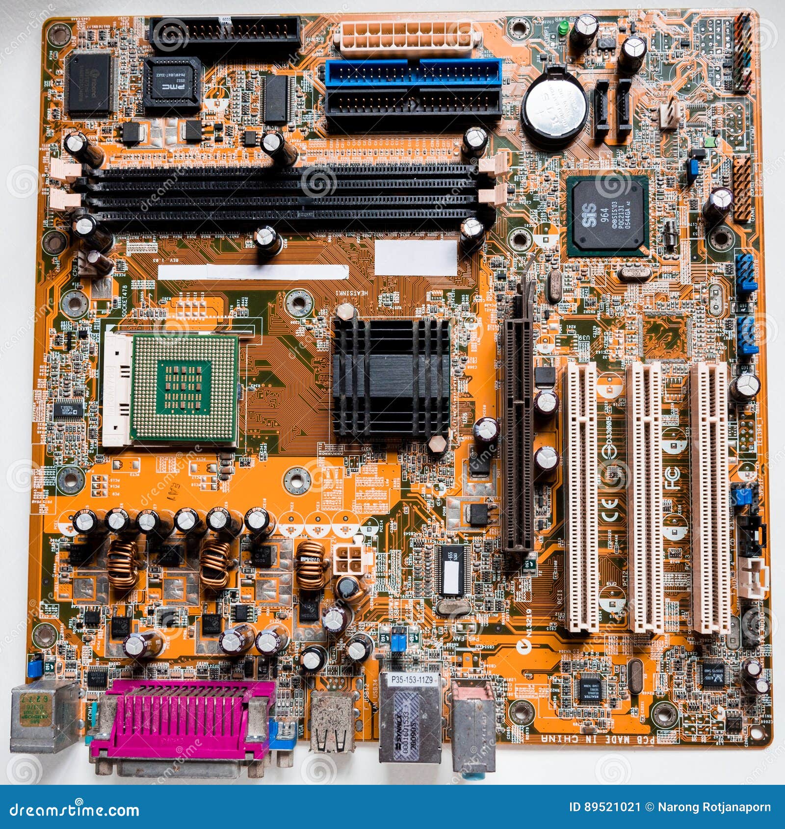 A Mainboard Main Board,cpu Motherboard,logic Board,system Board or Mobo ...
