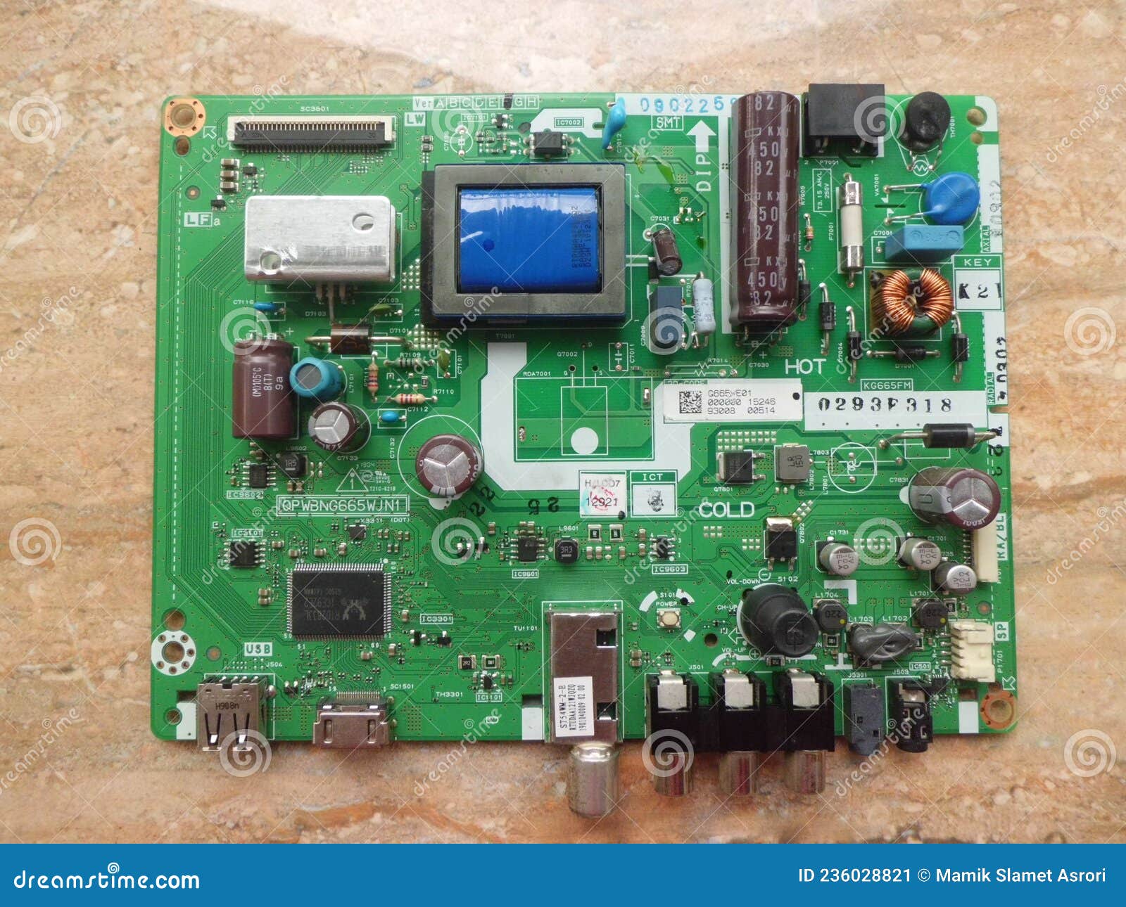 Mainboard of Television Components Stock Image - Image of high, laptop ...