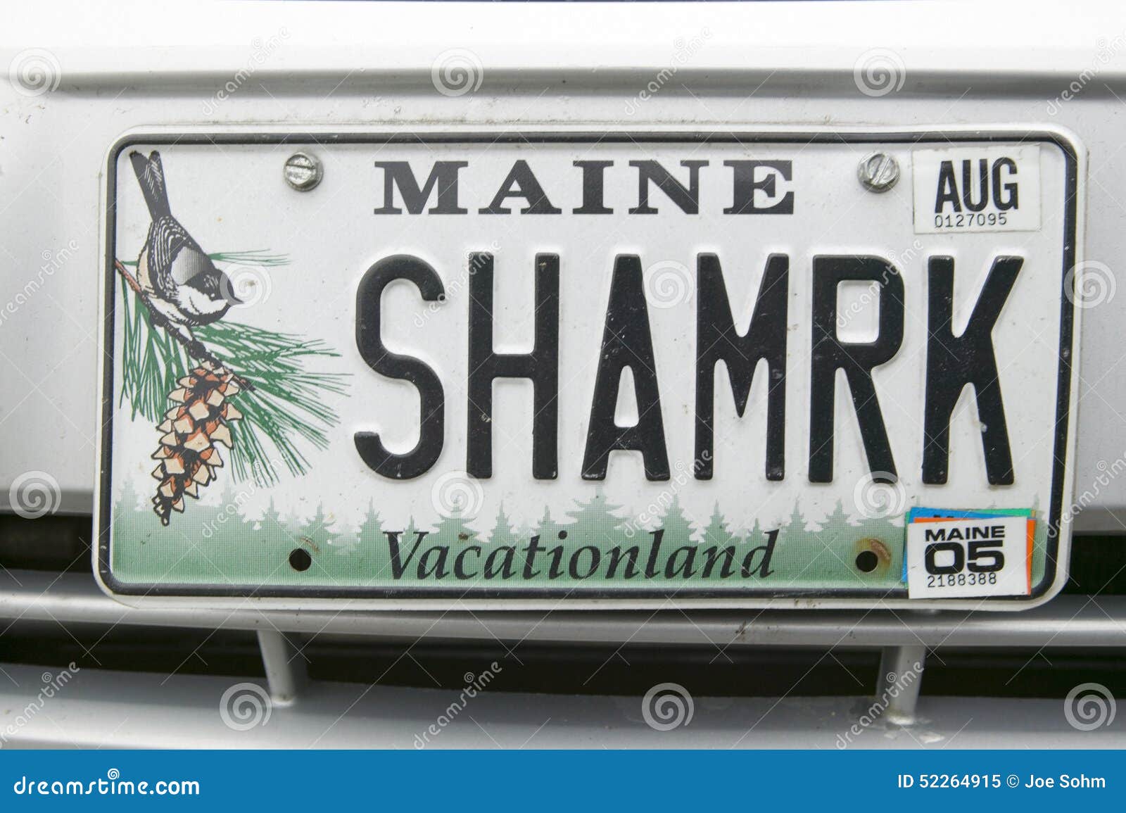 A Maine License Plate Reads, SHMRK Editorial Image - Image of clover ...