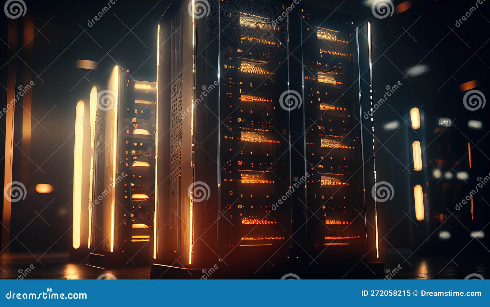 Mainframe computer server stock illustration. Illustration of storage ...