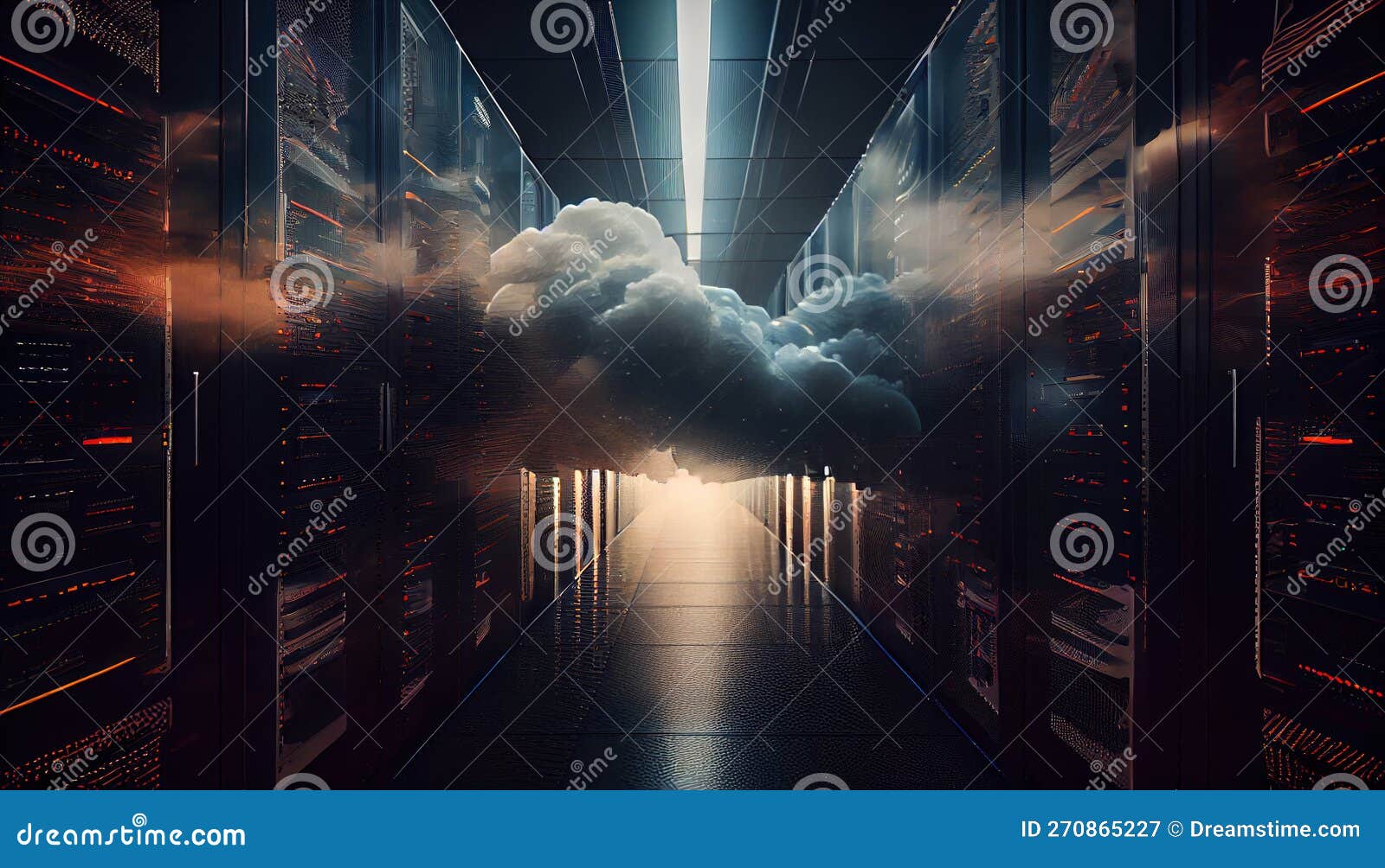 Mainframe computer server stock illustration. Illustration of black ...