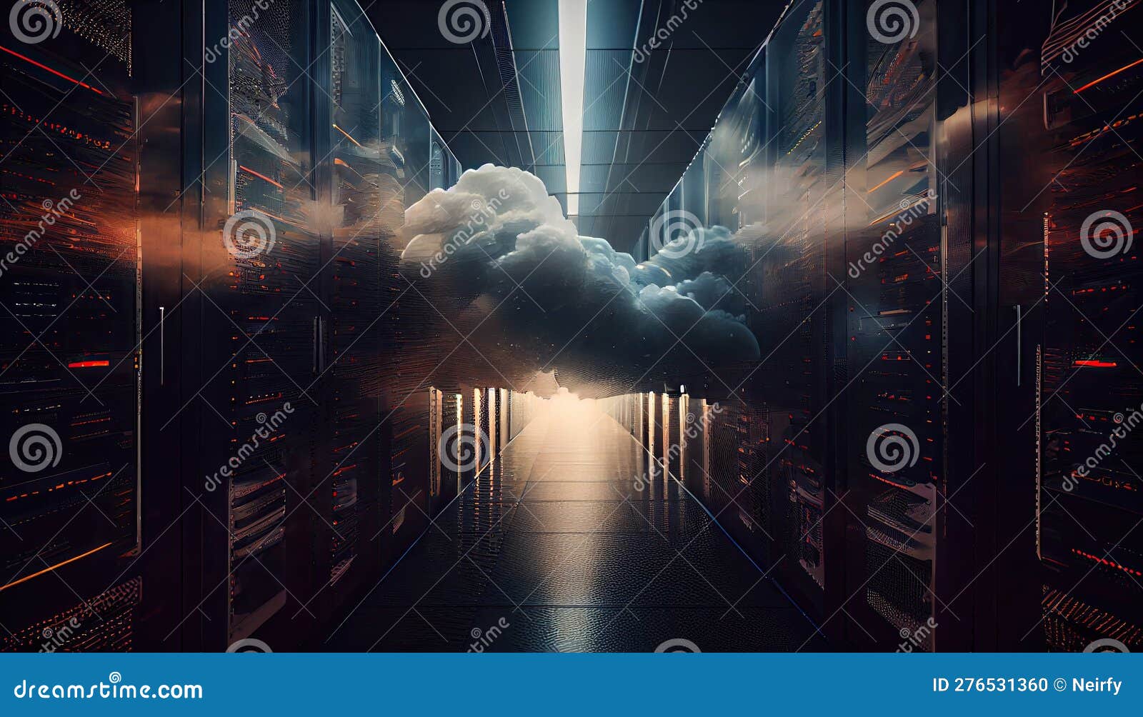 Mainframe computer server stock illustration. Illustration of data ...