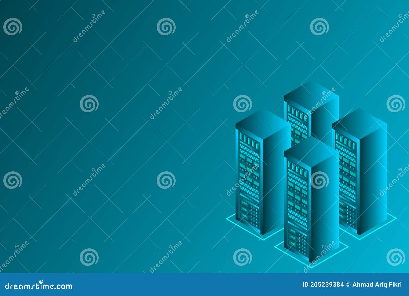 Mainframe Powered Server High Technology Concept Data Center Cloud Data ...