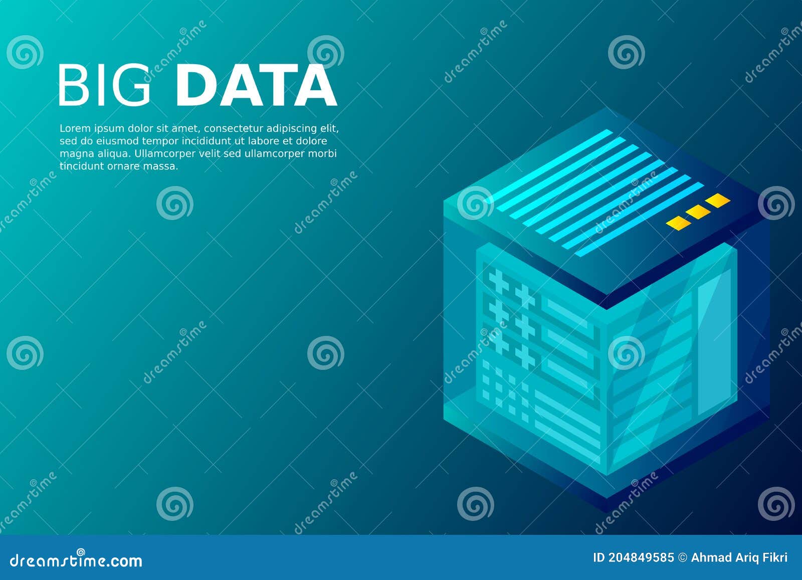 Mainframe Powered Server High Technology Concept Data Center Stock ...