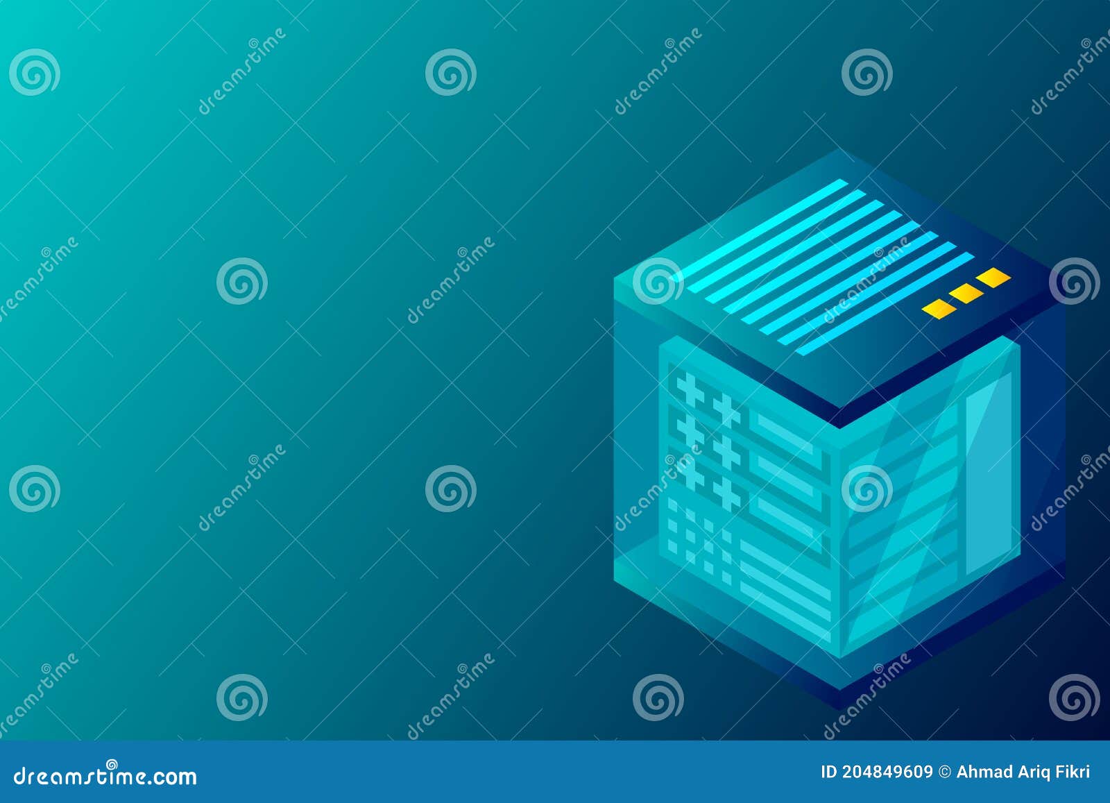 Mainframe Powered Server High Technology Concept Data Center Stock ...