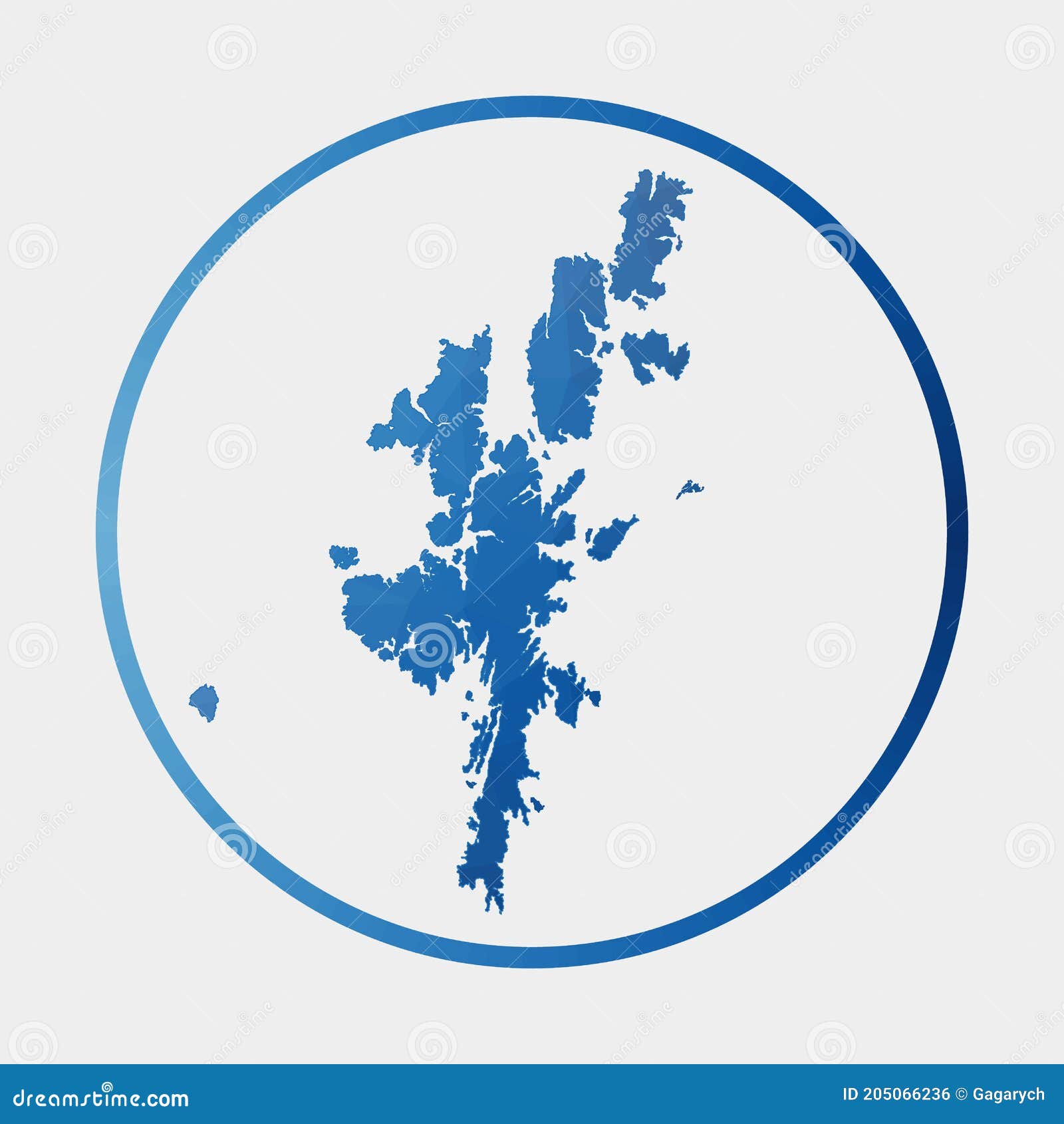 Mainland Low Poly Logo. Cartoon Vector | CartoonDealer.com #153265303