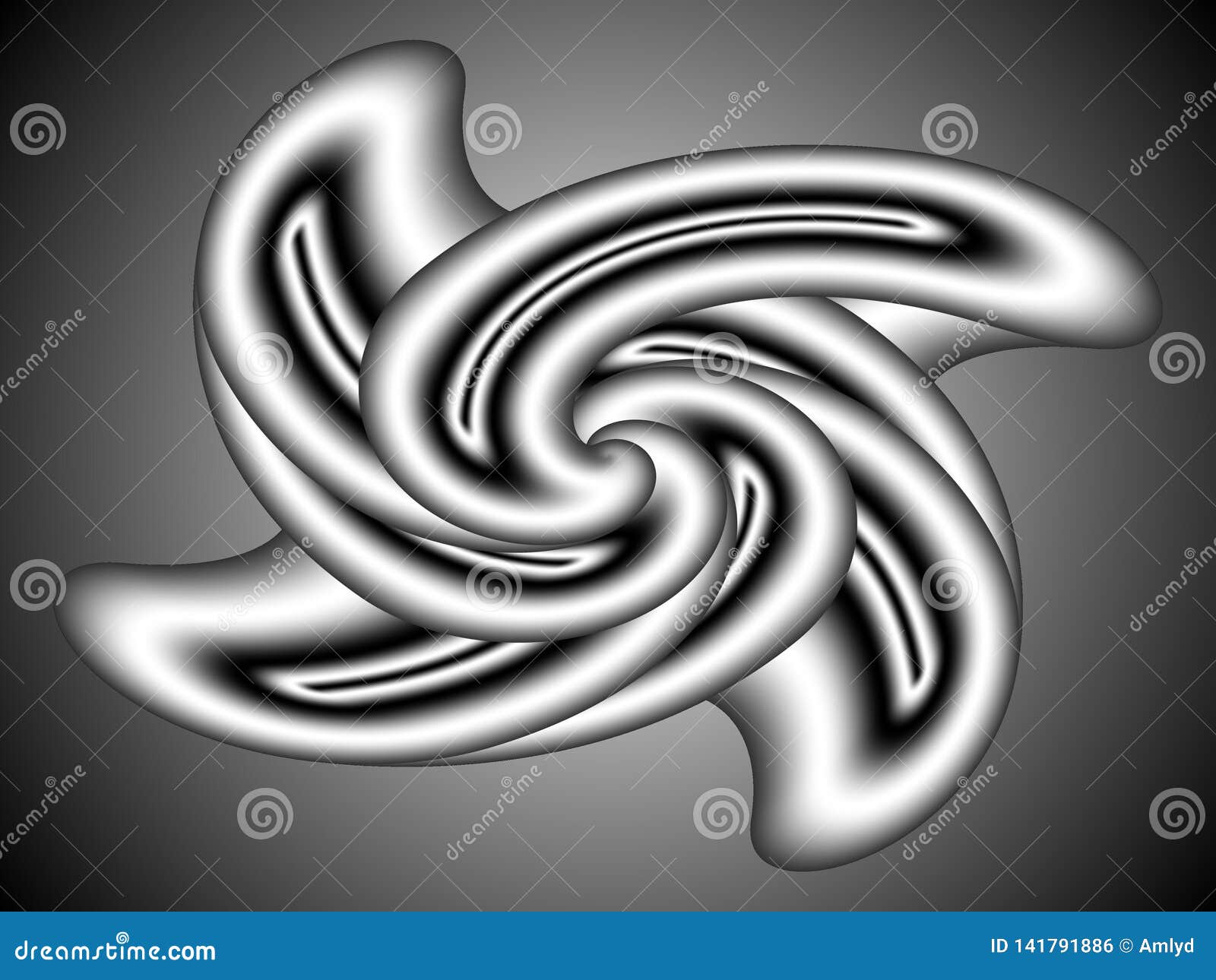 No sharp edges, greyscale stock illustration. Illustration of fractal ...