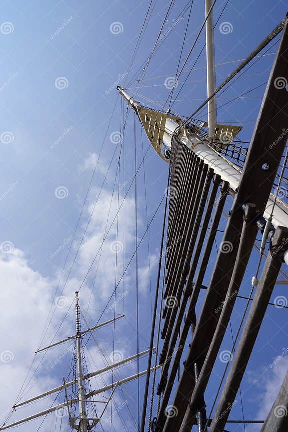 Mainmast stock image. Image of foremast, harbour, fiber - 67527795