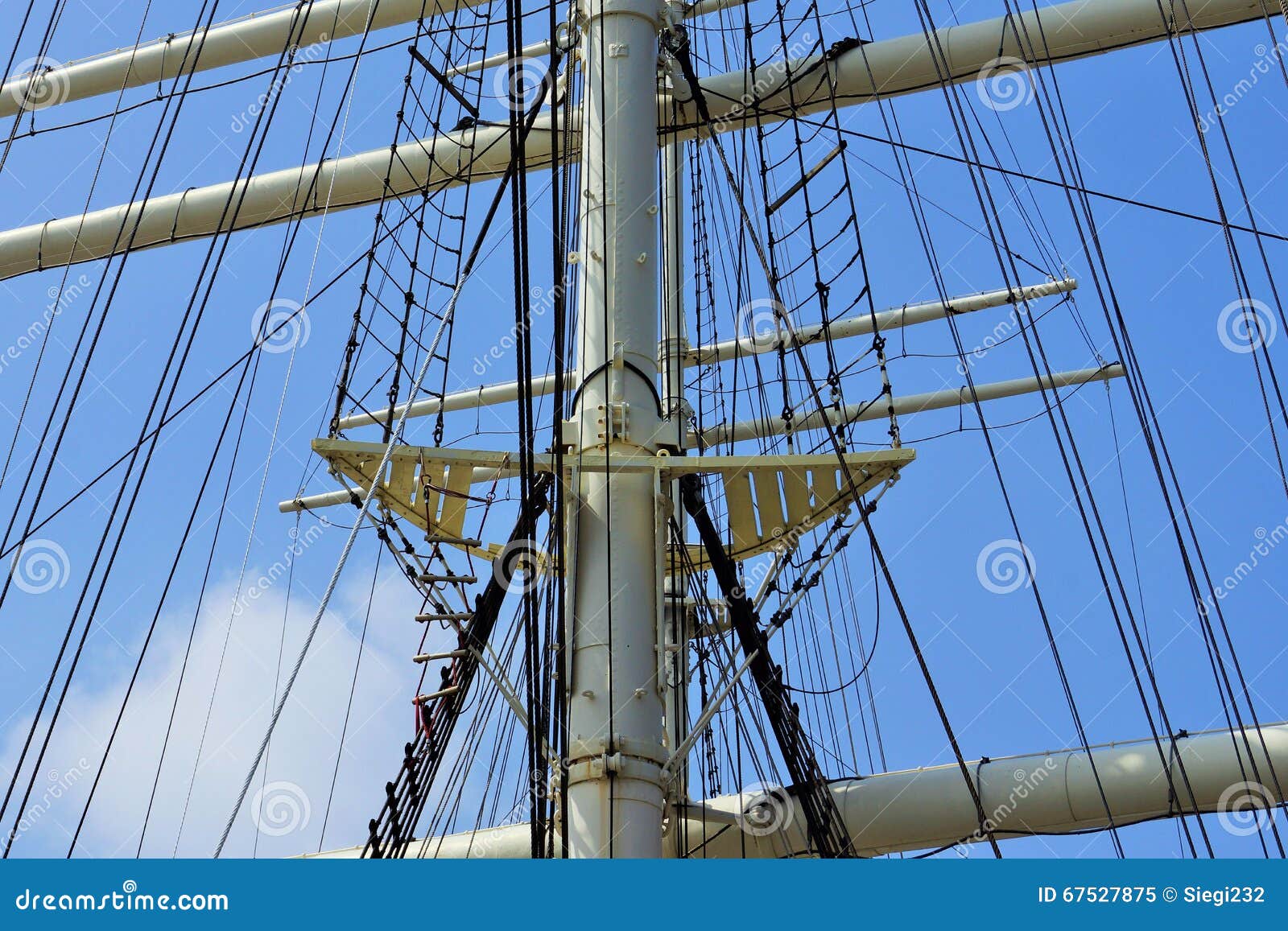Mainmast stock image. Image of mizenmast, boat, knot - 67527875