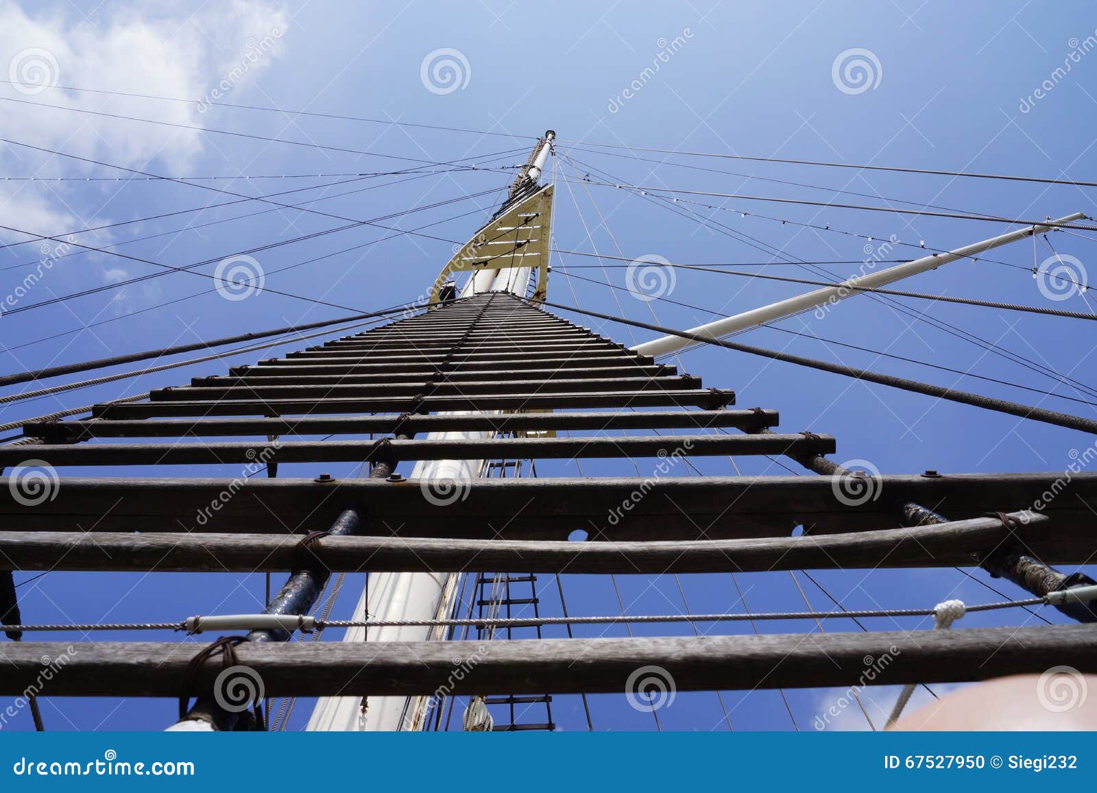 Mainmast stock photo. Image of mainmast, hawser, cordage - 67527950