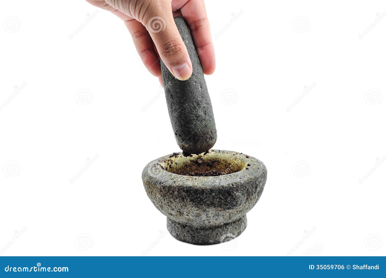 Mains Avec Un Pilon Et Un Mortier Photo stock - Image du vivacité ...