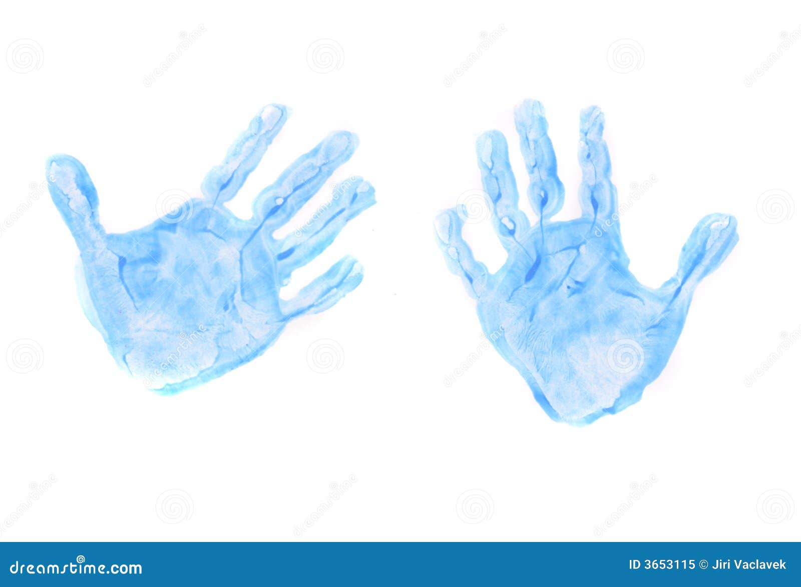 Mains bleues image stock. Image du gosse, enfance, anatomie - 3653115
