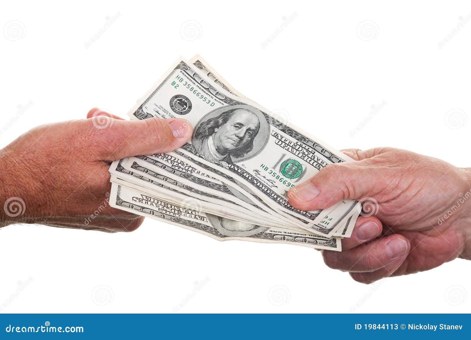 Mains d'échange d'argent image stock. Image of espèces - 19844113