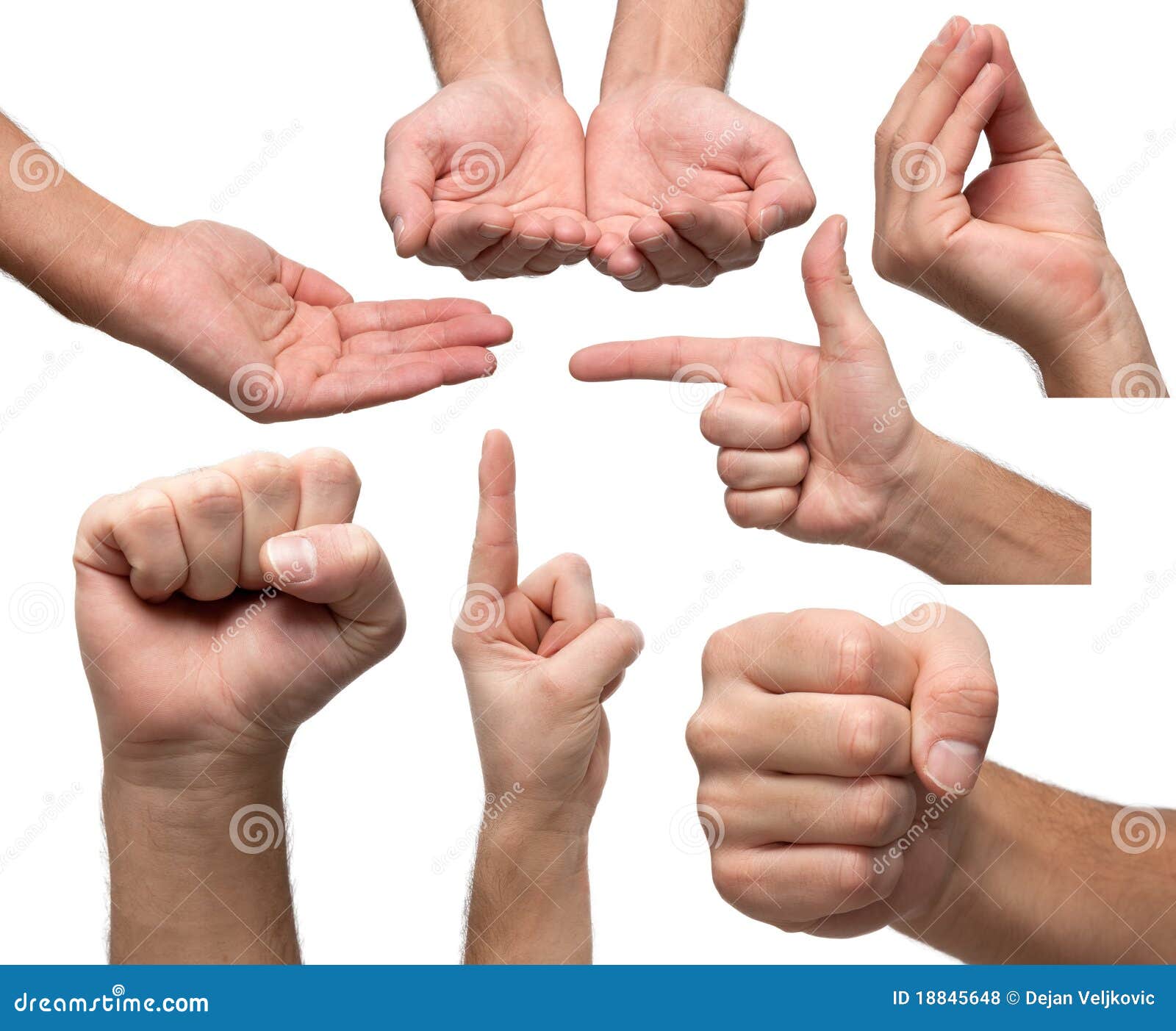 19 Mains Dans Diverses Positions Photos libres de droits et gratuites ...