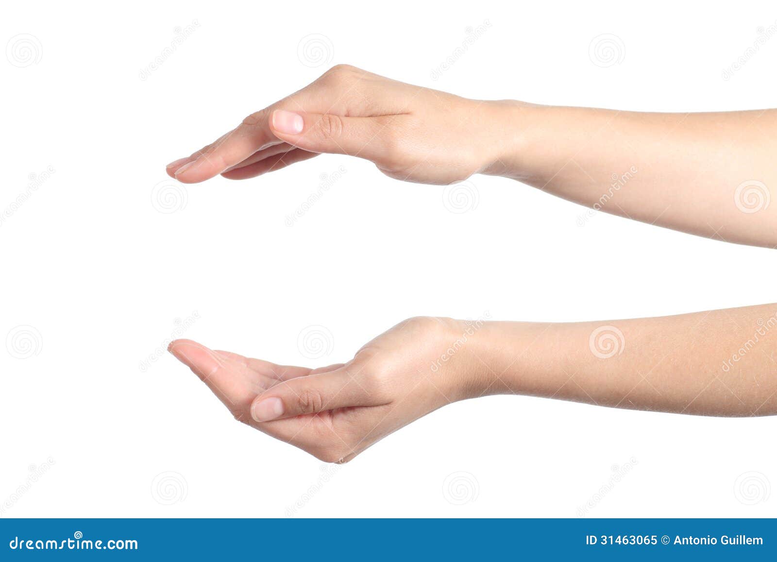 Mains De Femme Avec Un Geste De Protection Image stock - Image du ...