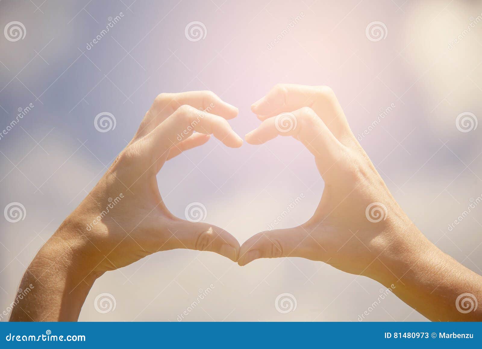 Mains de forme de coeur image stock. Image du coeur, main - 81480973