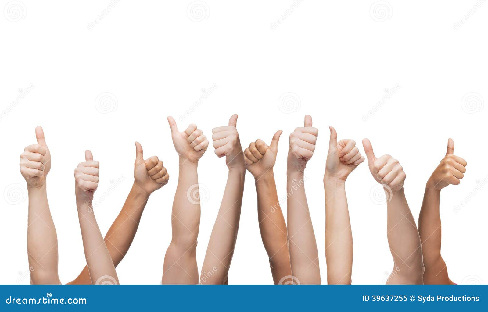 Mains Humaines Montrant Des Pouces Image stock - Image du convenez ...